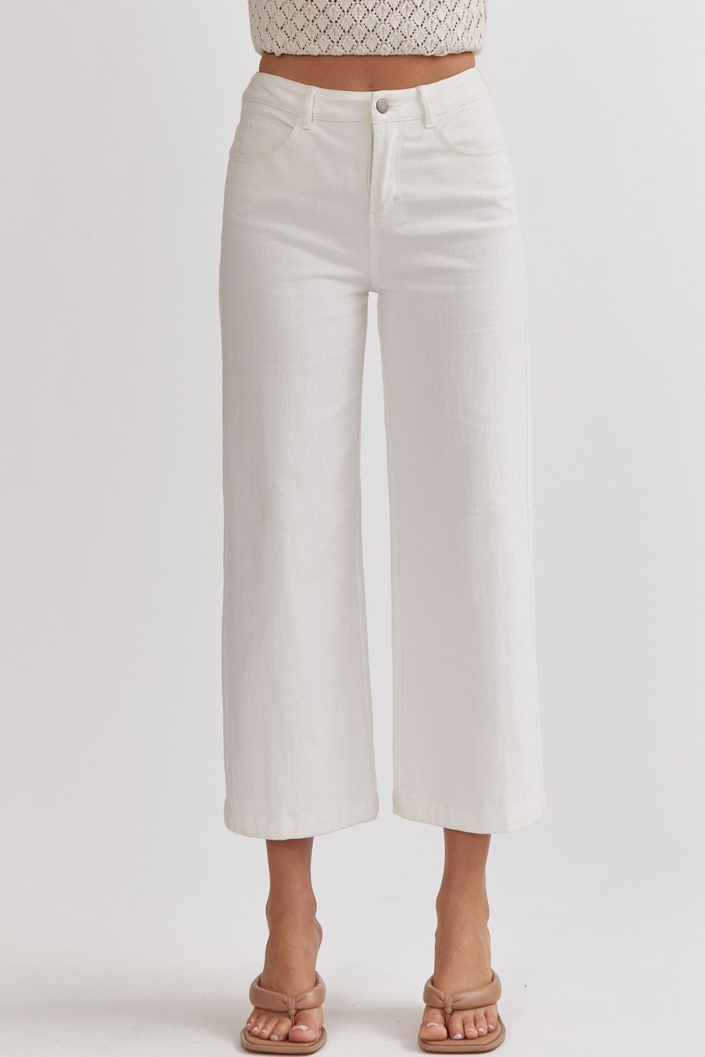 Wide Leg Cropped Pants – Livie James Boutique
