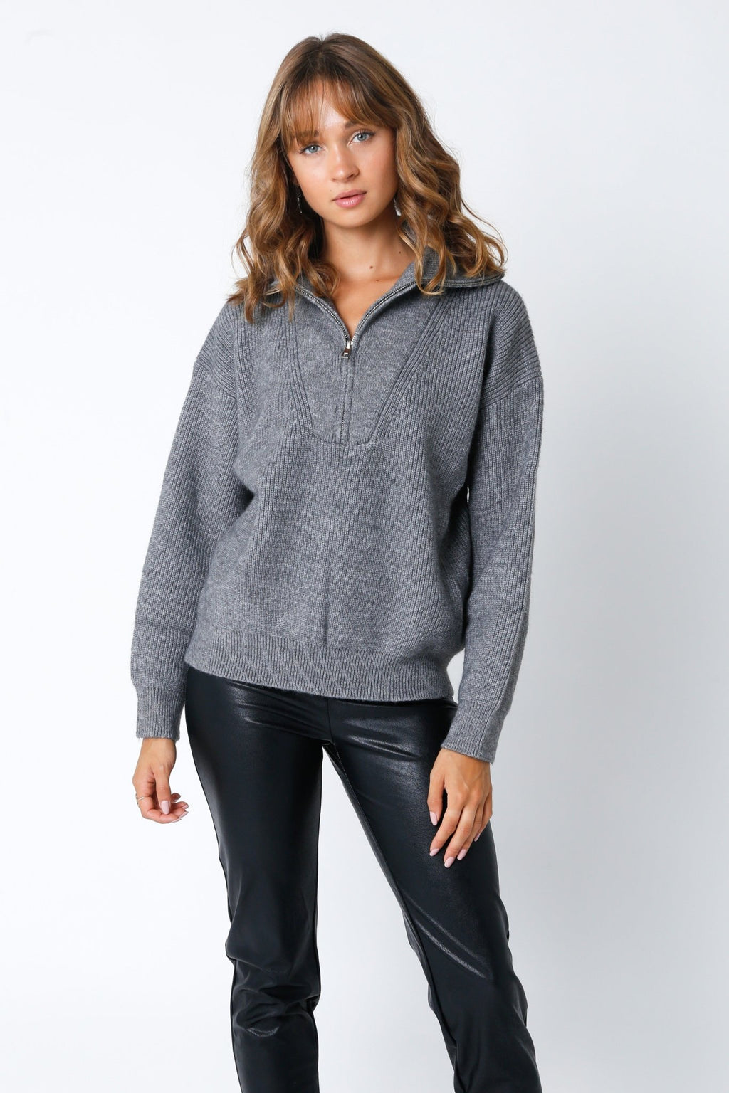 Pheba Half Zip Sweater – Livie James Boutique